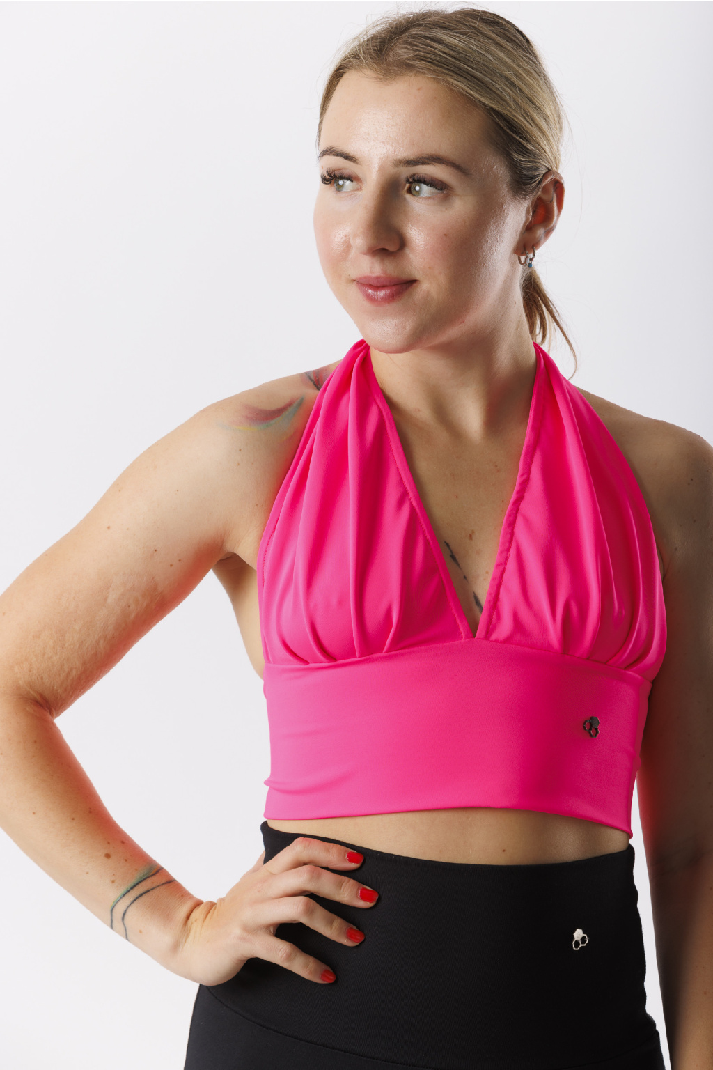 GoldBee Plavky Vrchní Díl Milf Neon Pink | GoldBee